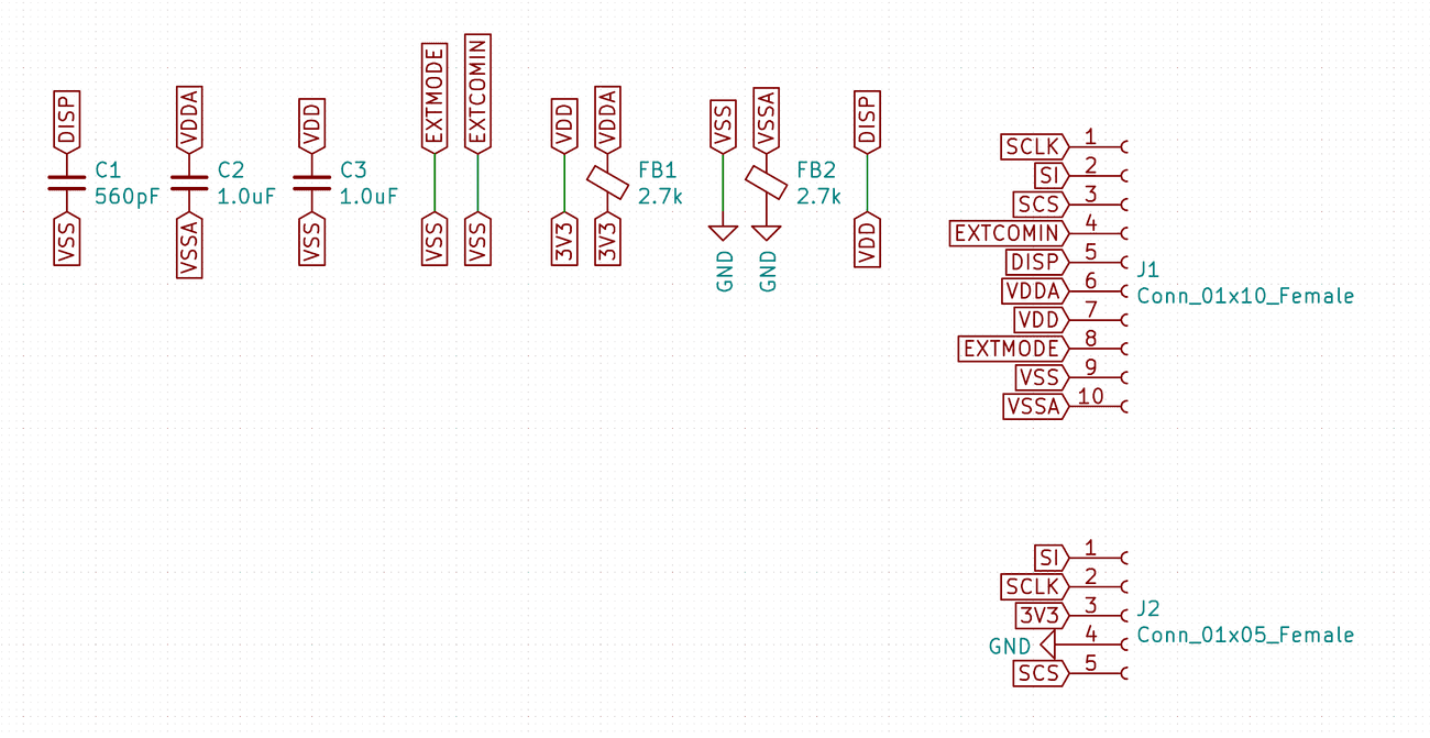 Pinout and Schematic - nice!view